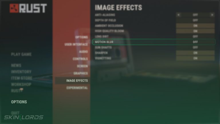 How to Turn Off Motion Blur in Rust - SkinLords