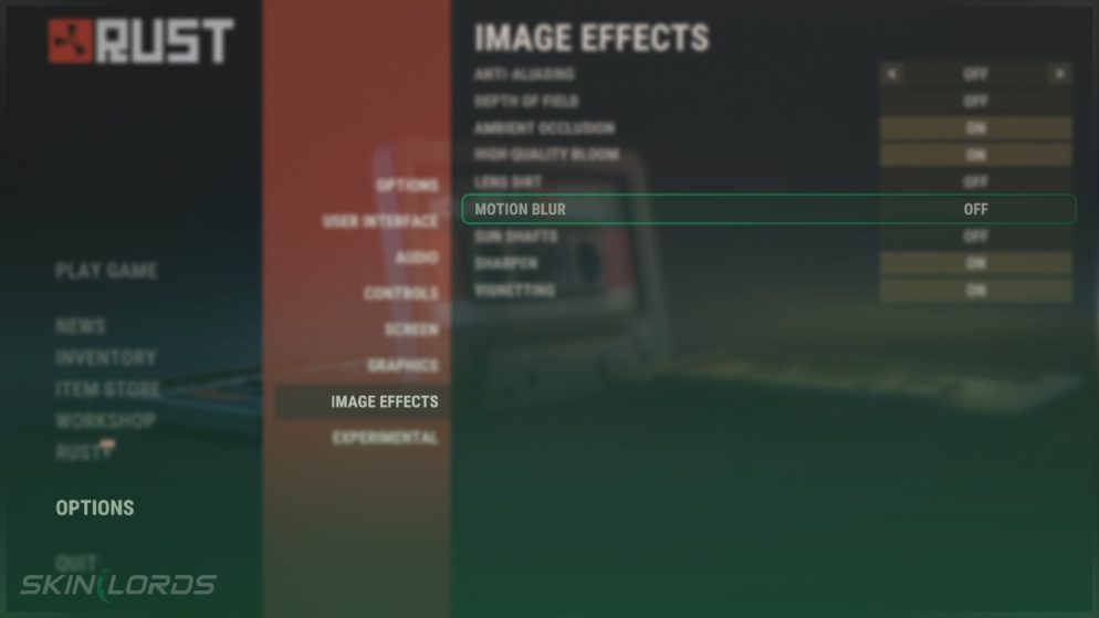 How to Turn Off Motion Blur in Rust - SkinLords