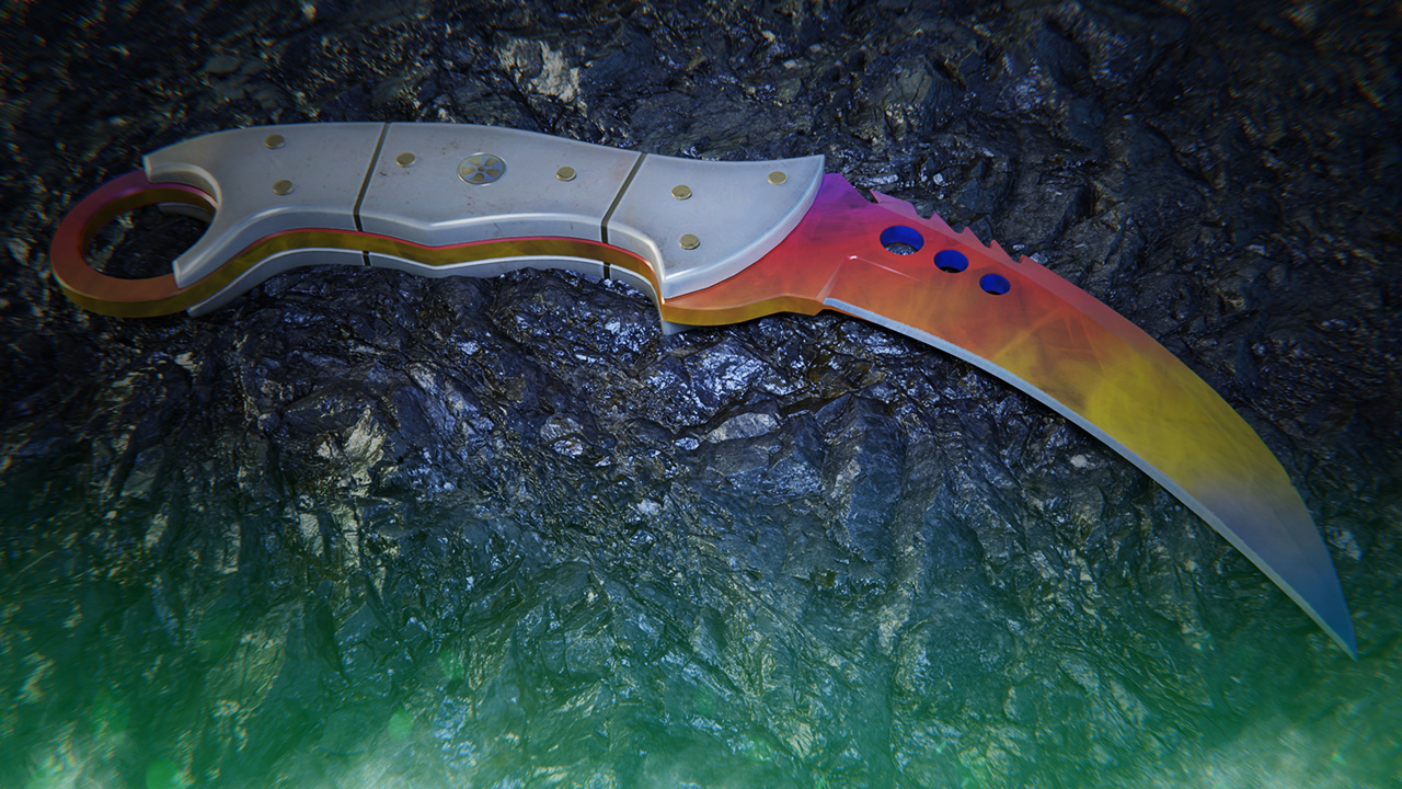 Talon Knife Marble Fade | Fire and Ice Pattern Seeds - SkinLords