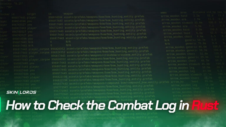How to Check the Combat Log in Rust - SkinLords