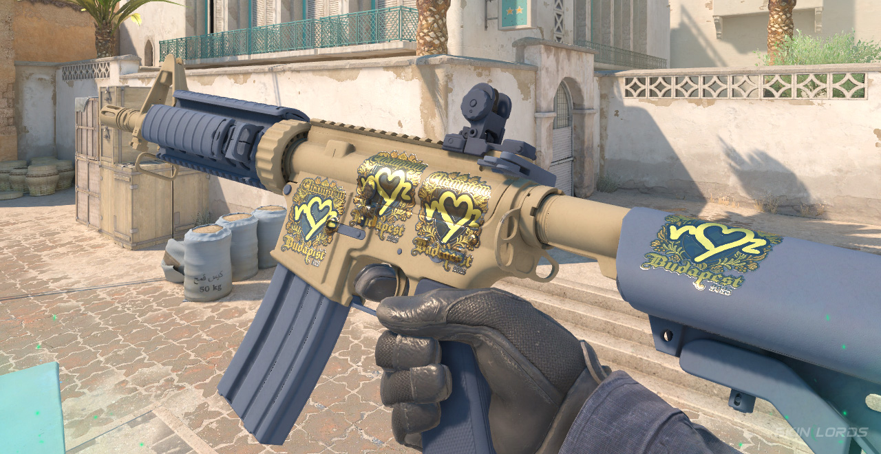 Best CS2 M4A4 Sticker Positions - SkinLords